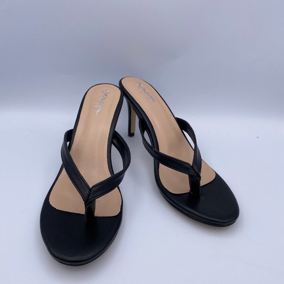 XYD | Shoes | Xyd Black Slippers Mid Heels Stilettos Mules Sexy | Poshmark